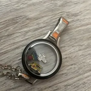 Origami Owl | Jewelry | Origami Owl Silver Badge Clip Necklace Teacher ...